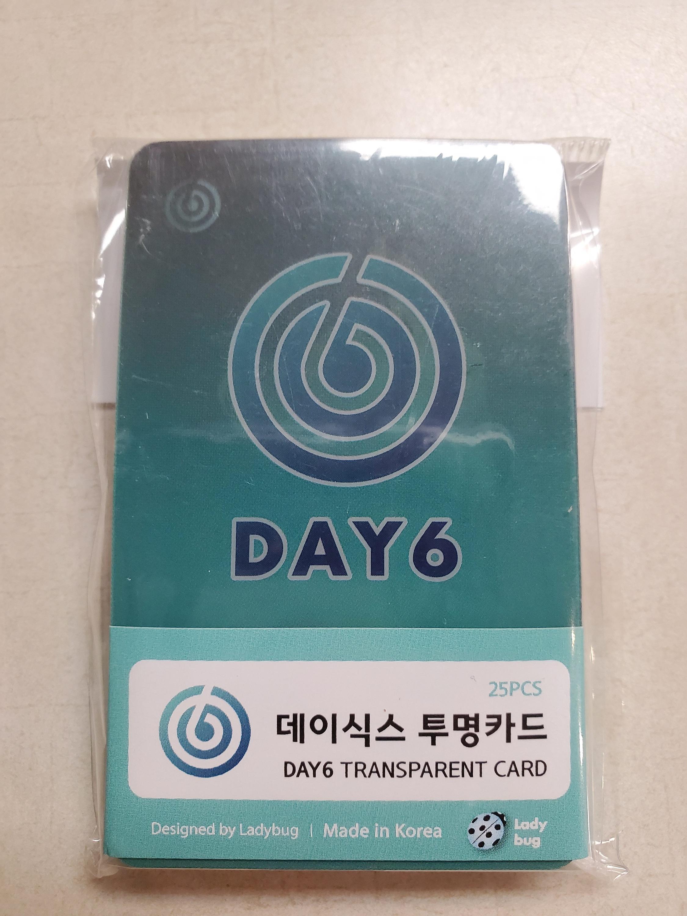 [ DAY6 ] TRANSPARENT CARD – KPOP Store in USA