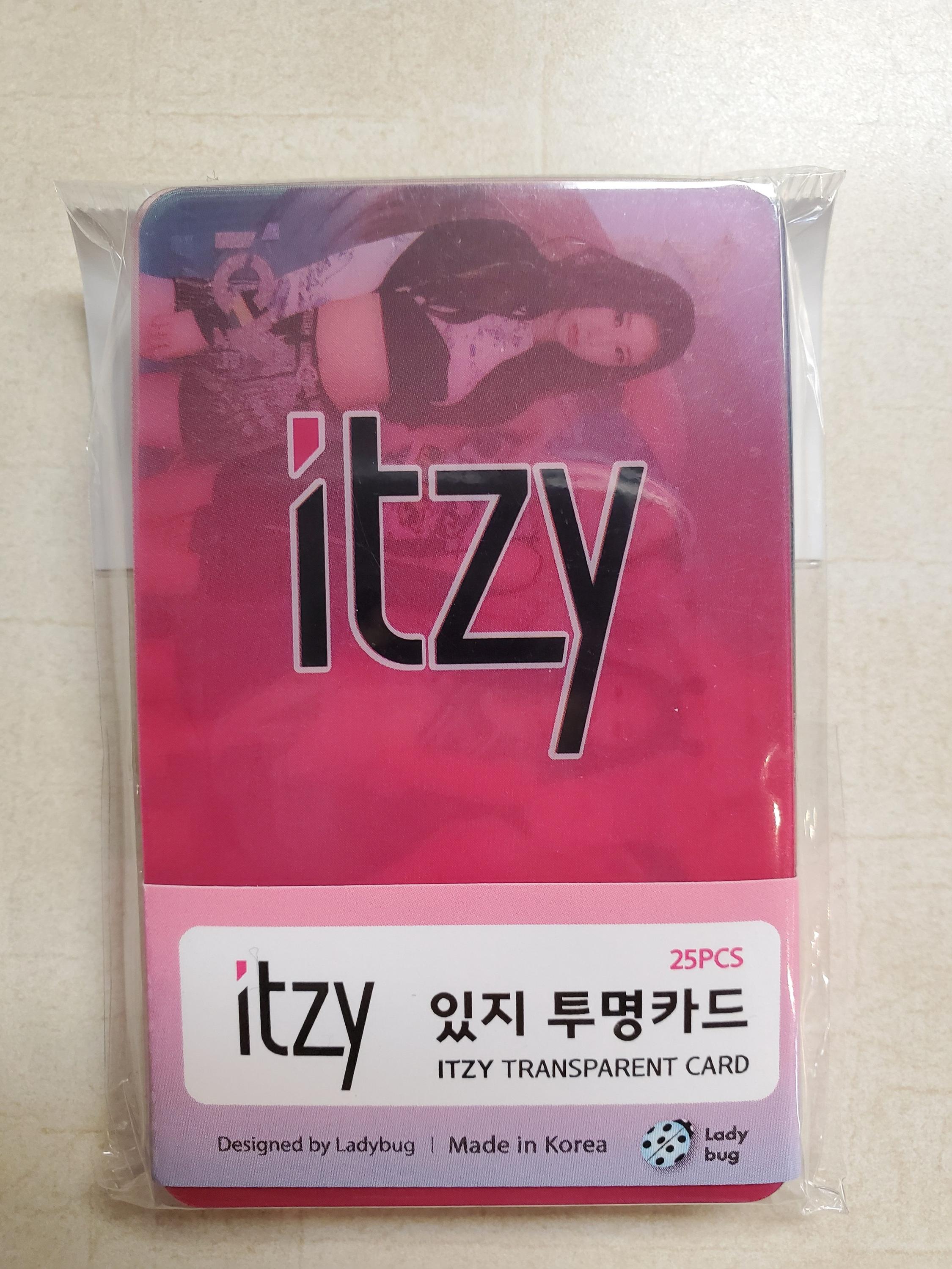 [ ITZY ] TRANSPARENT CARD – KPOP Store in USA