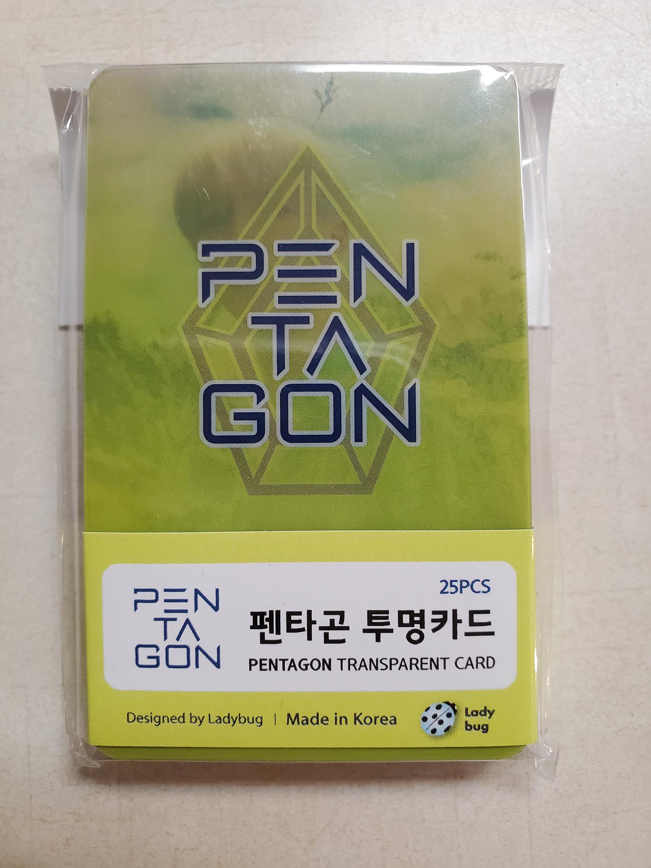 [ PENTAGON ] TRANSPARENT CARD – KPOP Store in USA