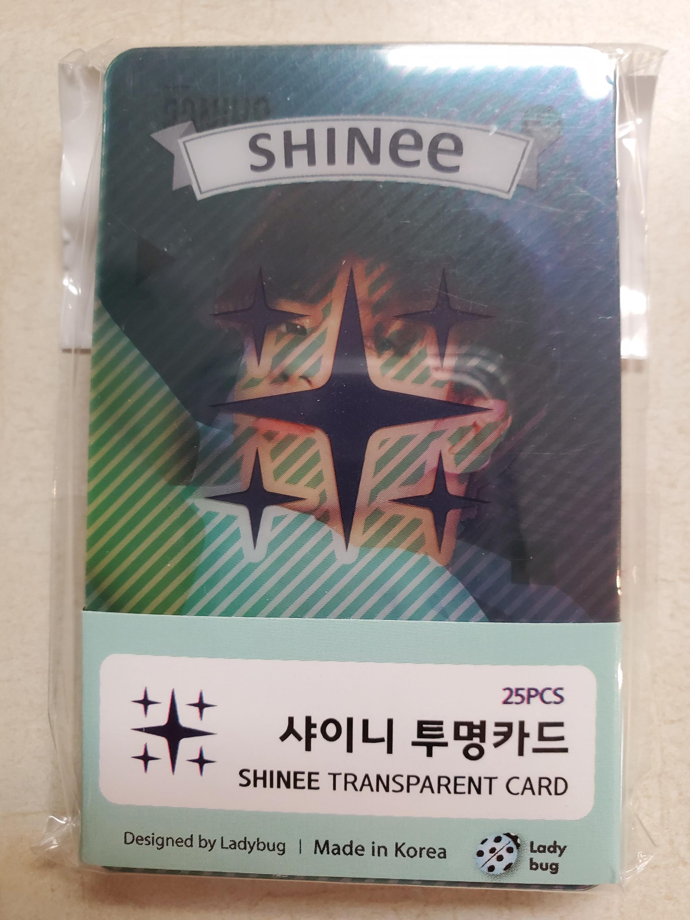 [ SHINEE ] TRANSPARENT CARD – KPOP Store in USA
