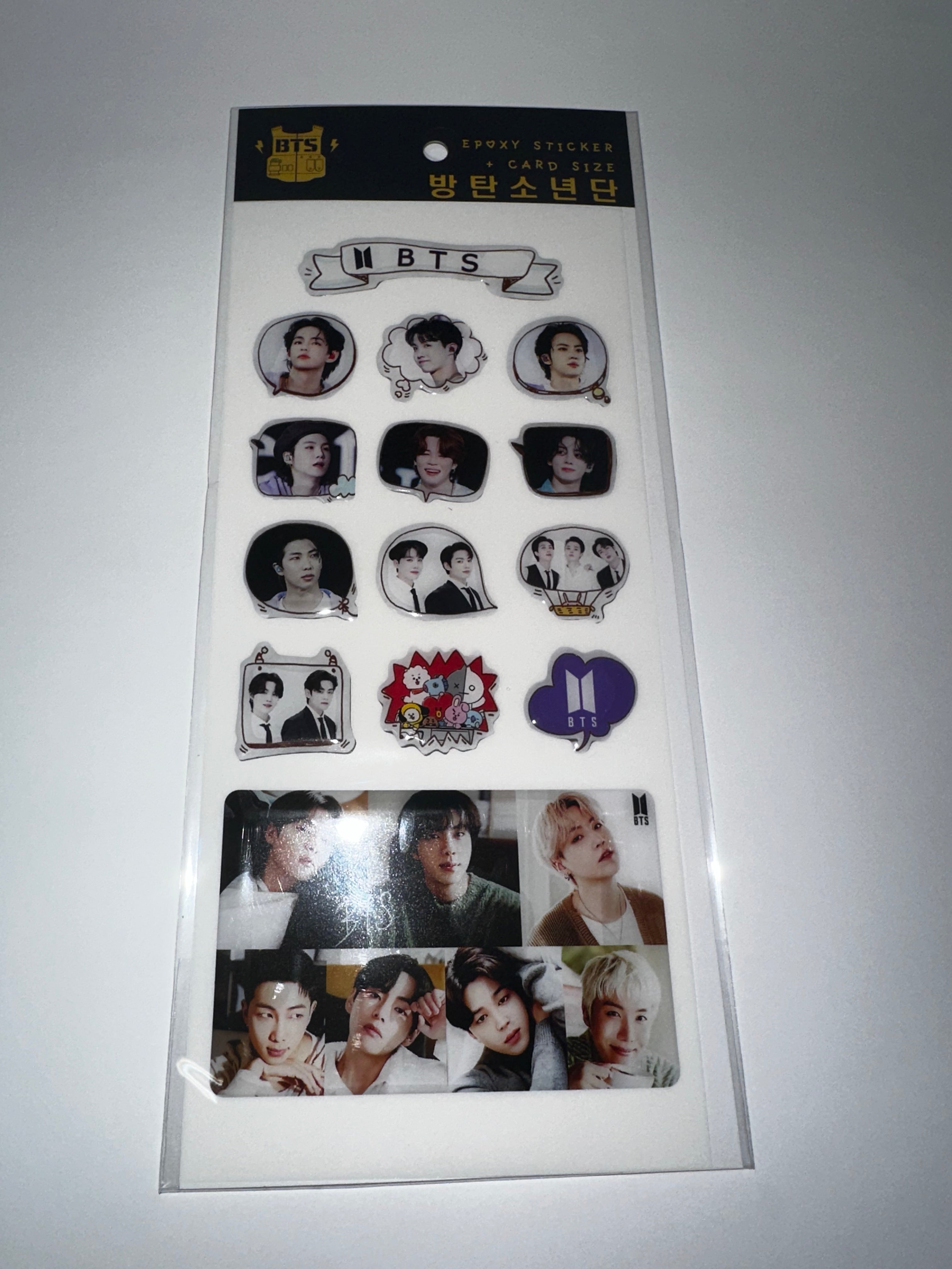 KPOP EPOXY STICKER + CARD SIZE – KPOP Store in USA
