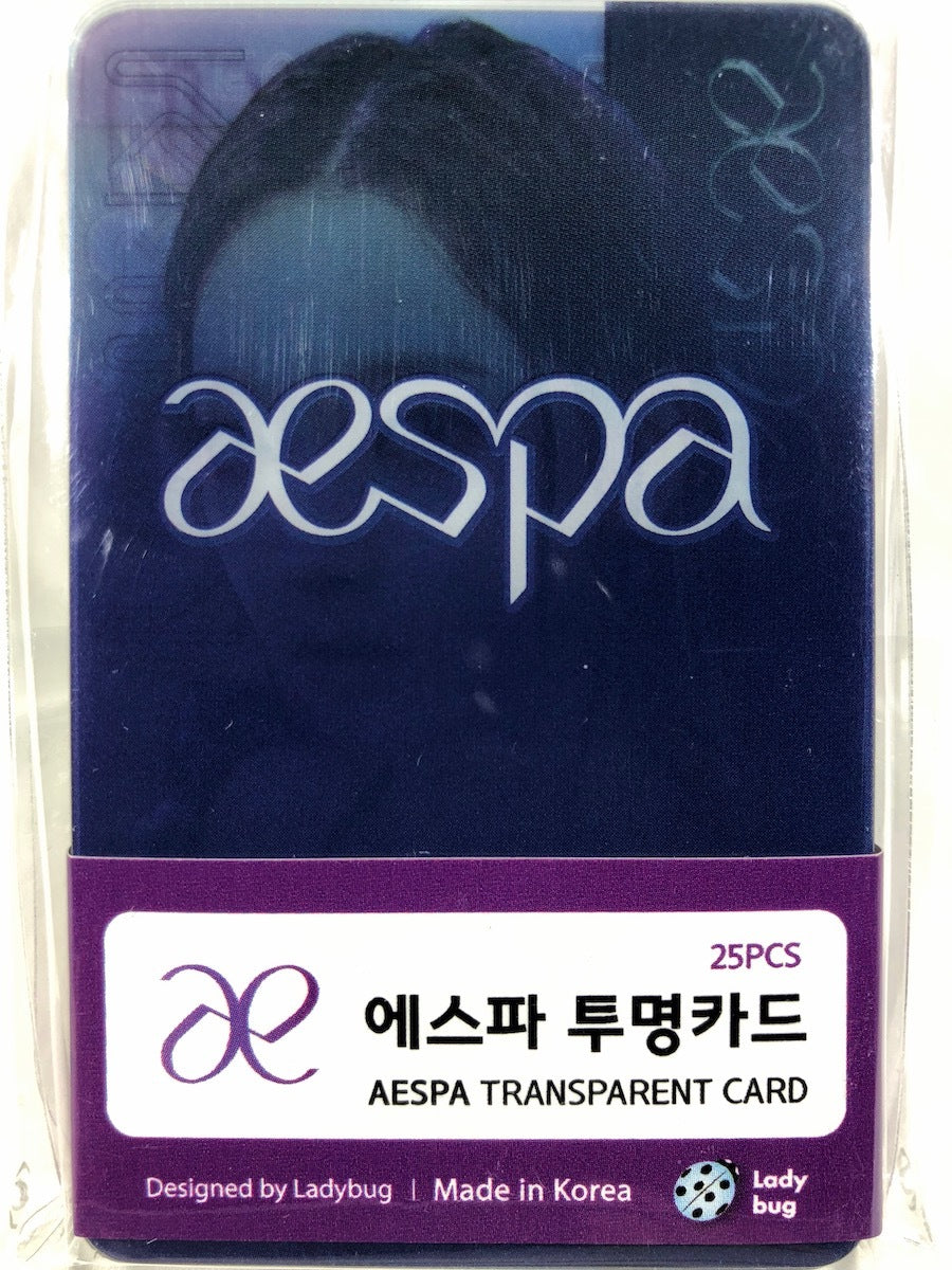 [ AESPA ] TRANSPARENT CARD – KPOP Store in USA