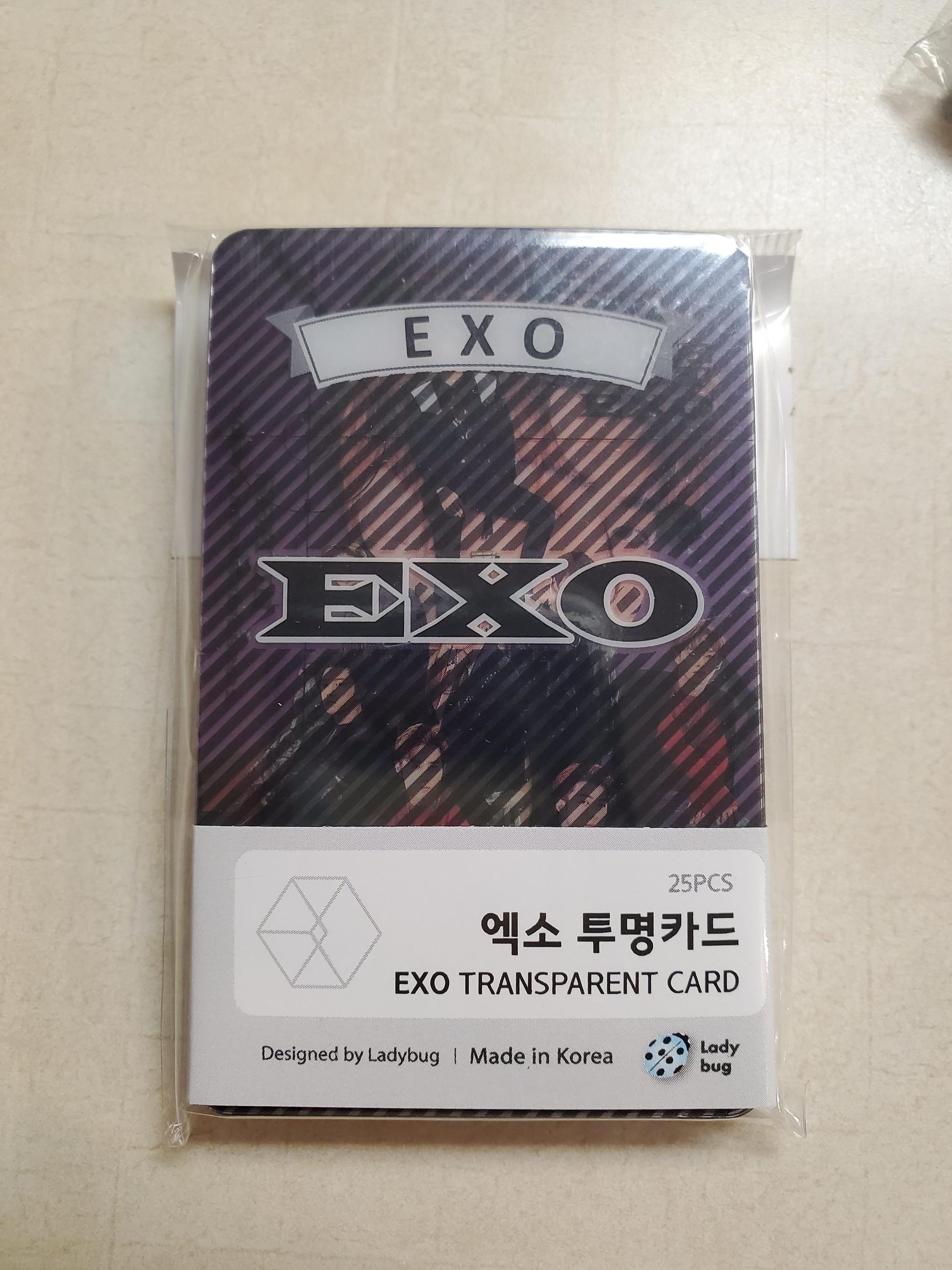 [ EXO ] TRANSPARENT CARD – KPOP Store in USA