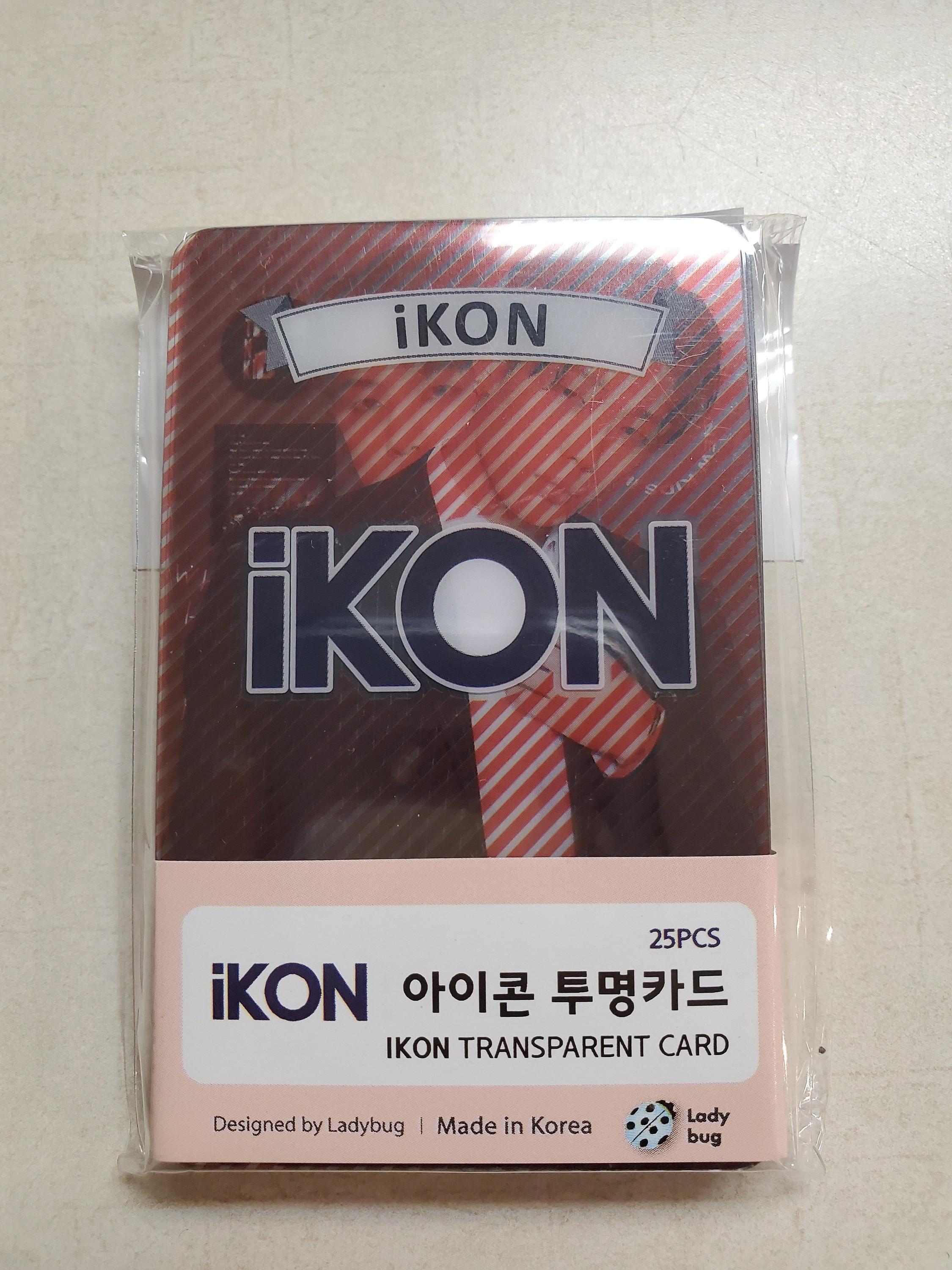 [ IKON ] TRANSPARENT CARD – KPOP Store in USA