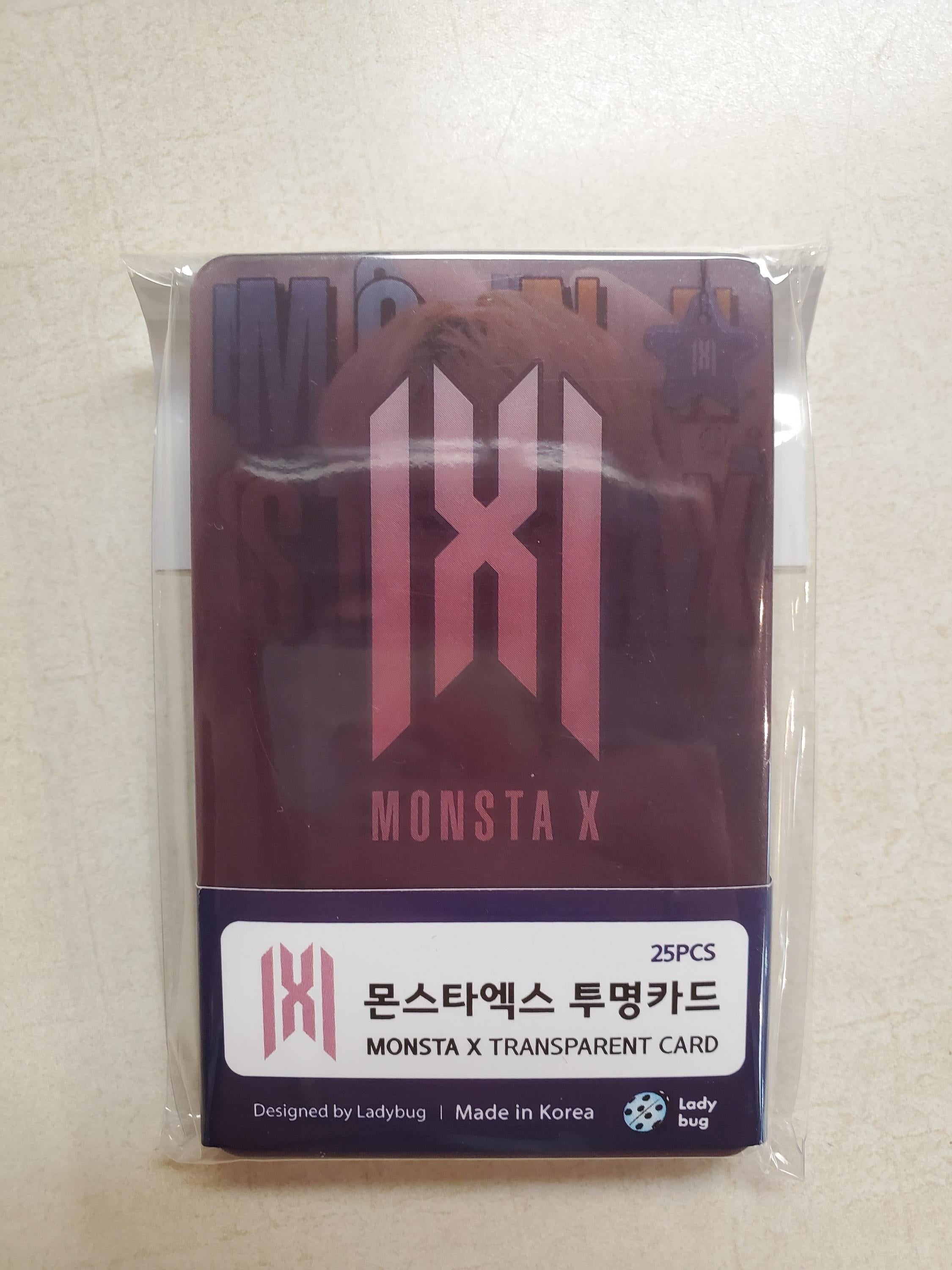 [ MONSTA X ] TRANSPARENT CARD – KPOP Store in USA