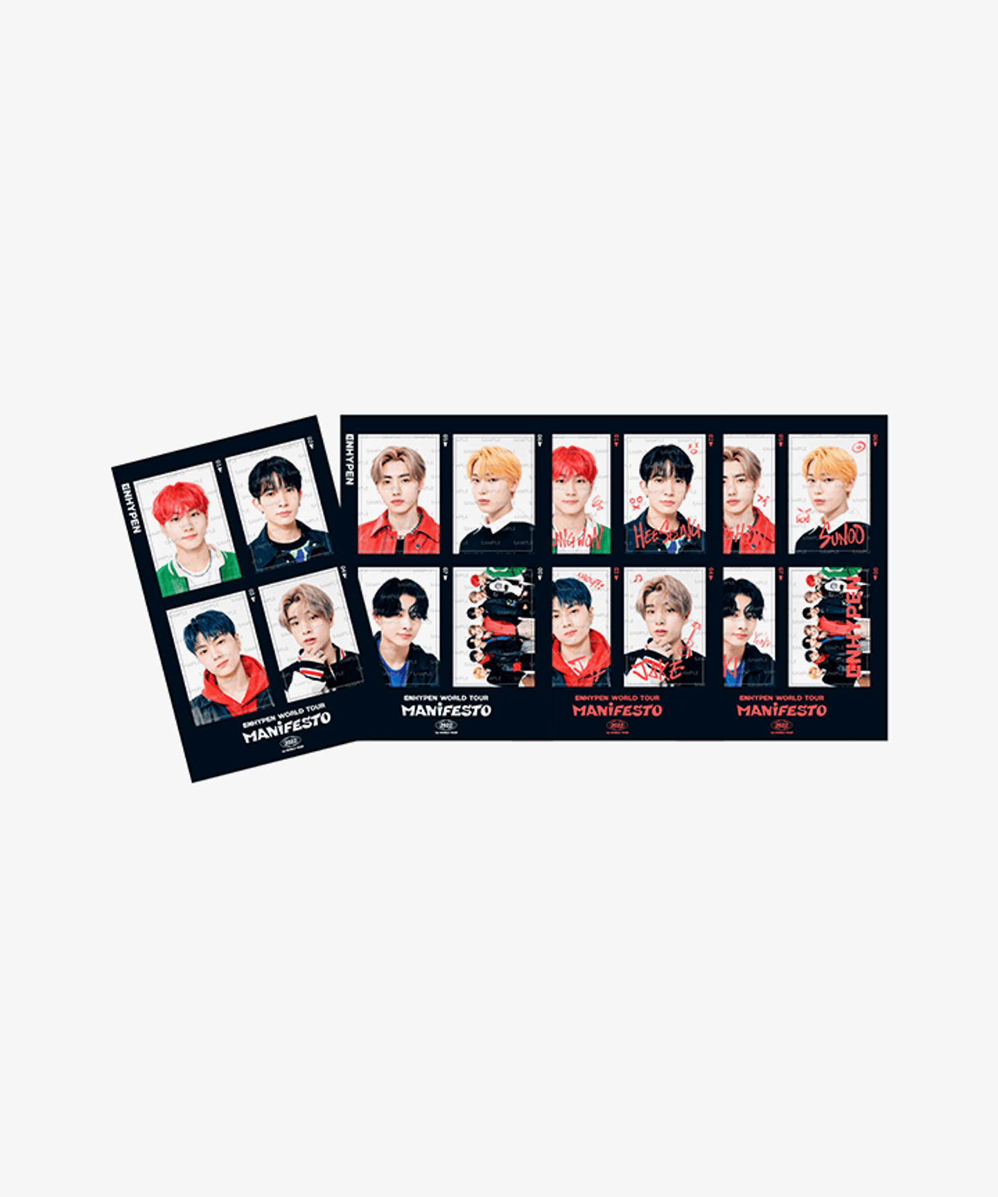 ENHYPEN - WORLD TOUR MANIFESTO MERCH - 4 Cuts Sticker Set – KPOP Store ...